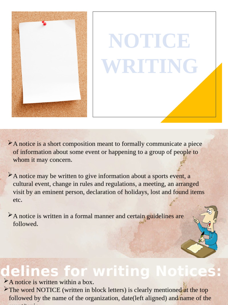NOTICE WRITING | PDF