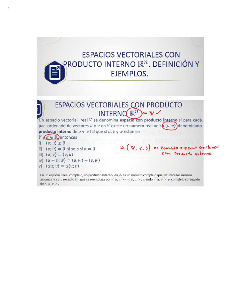 Clase 9 (Desarrollado) | PDF | Vector Euclidiano | Espacio vectorial