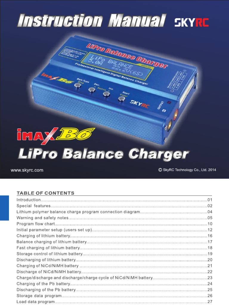 IMAX B6 Manual | PDF