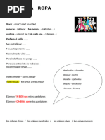 La Ropa en Espanol 30 Nombres de Prendas de Vestir Imprimible | PDF