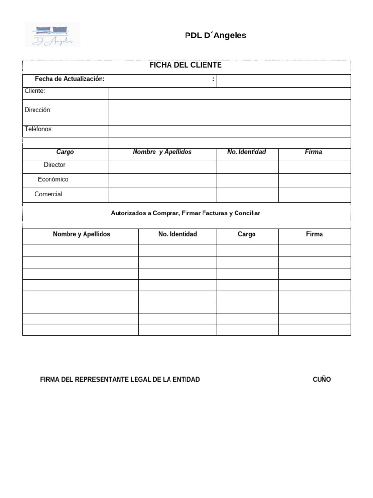 Ficha de Cliente | PDF