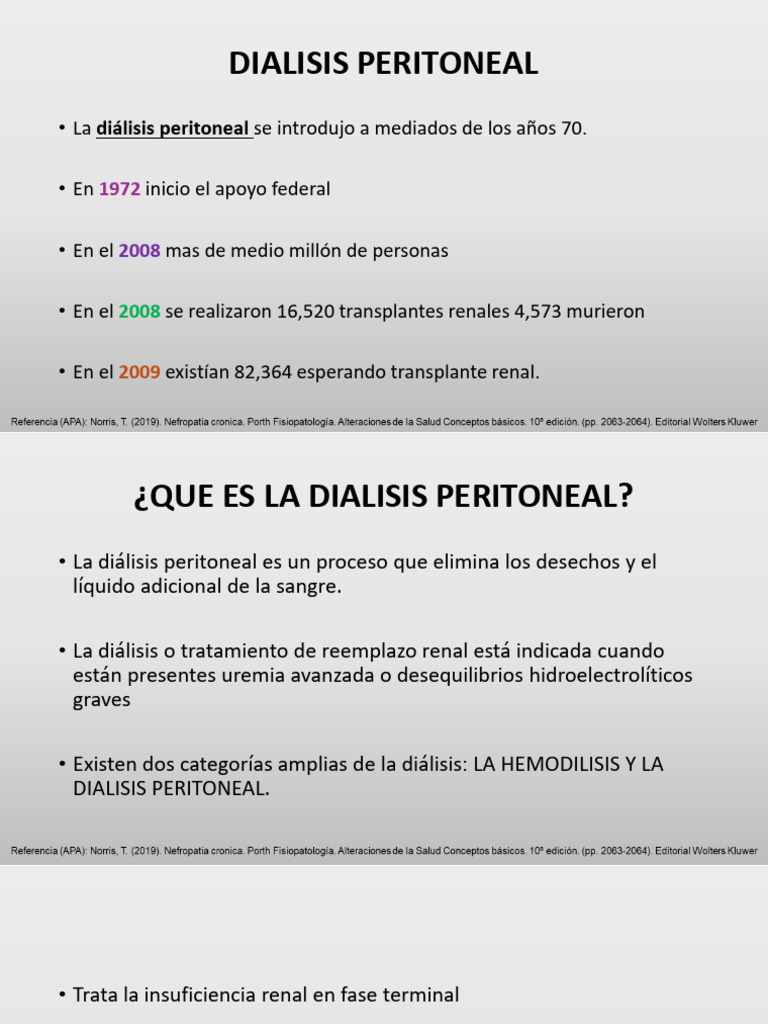 Dialisis Peritoneal | PDF | Riñón | Órgano (anatomía)