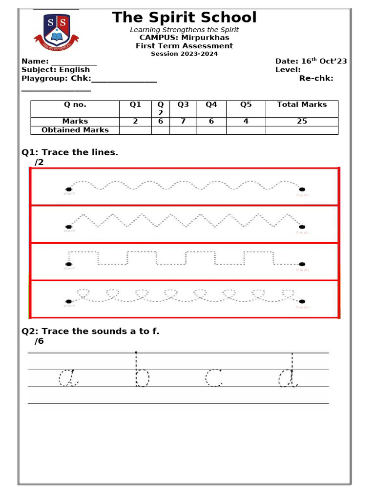 English 1st Assessment 23 | PDF