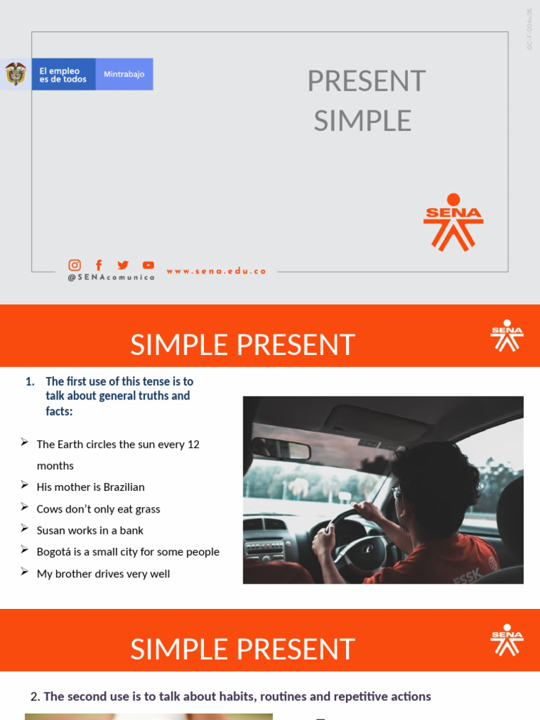 Understanding Simple Present Tense | PDF | Verb | English Language