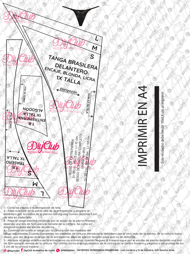 Patron Tanga Brasilera Gratis | PDF