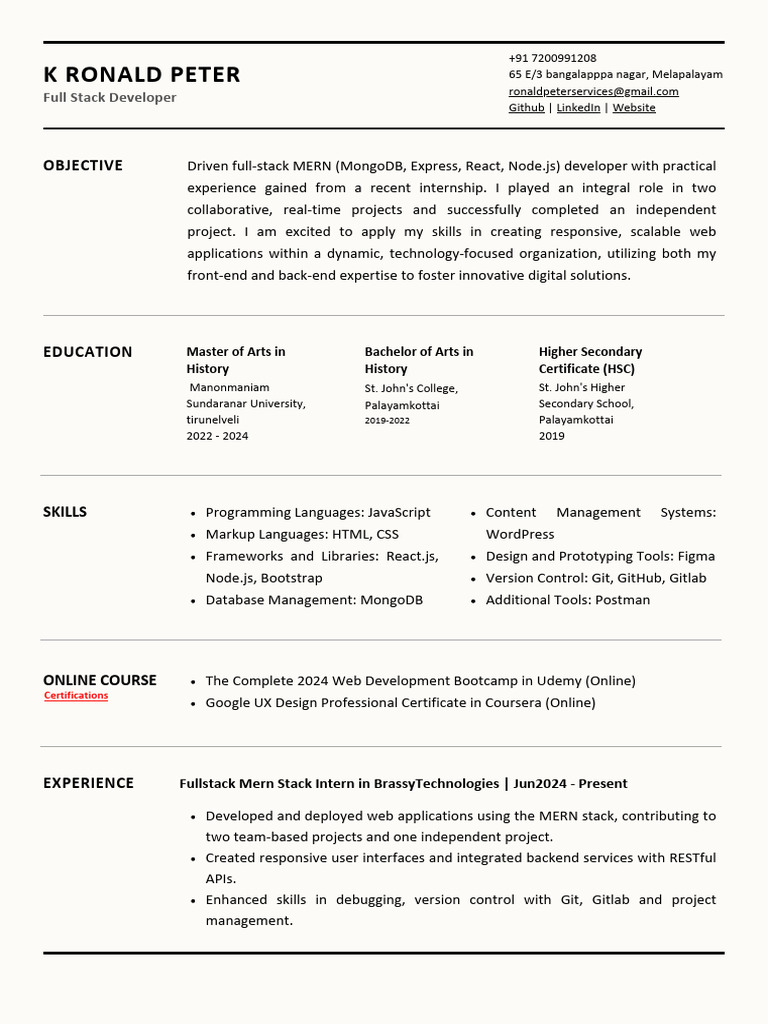 Ronald Peter K-Resume-3 | PDF | Computing | World Wide Web