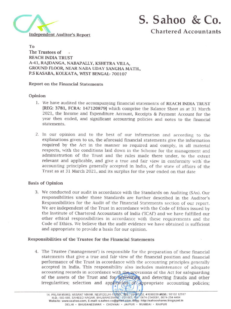 FC Audit Report 2020-21 | PDF