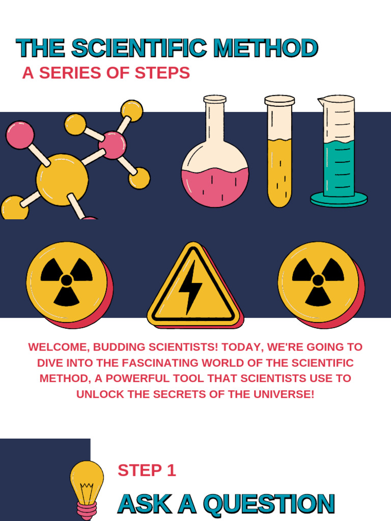 The Scientific Method Education Presentation in Pink Blue Yellow Fun ...