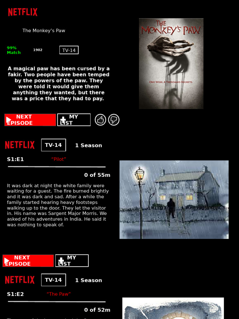 Short Story Netflix Progect | PDF | Mystery, Thriller & Crime Fiction