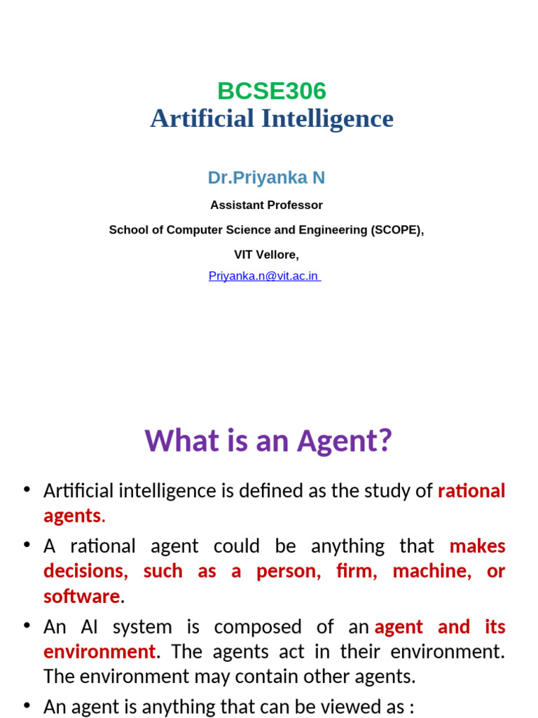 5 Intelligent Agents 26-07-2024 | PDF | Artificial Intelligence | Intelligence (AI) & Semantics