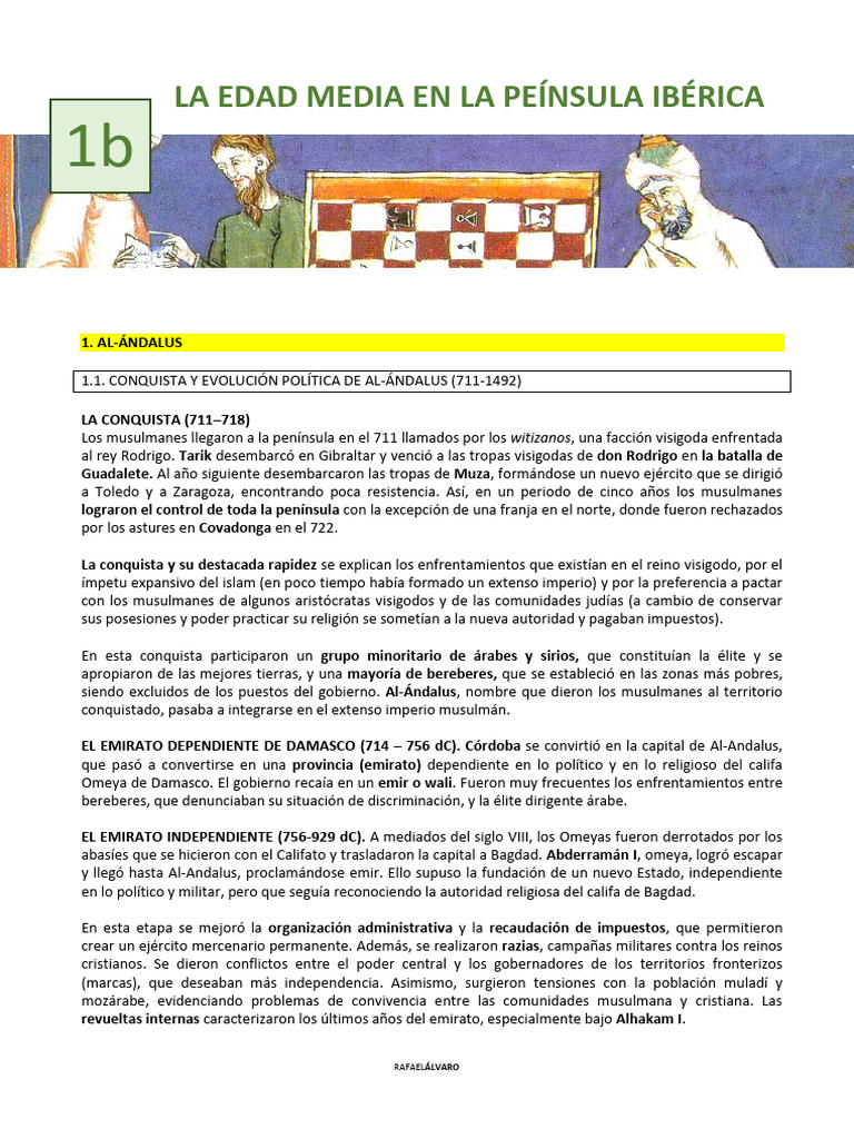 (1b) La Edad Media en La Penã Nsula Ibã©rica TEMA | PDF | Al Andalus
