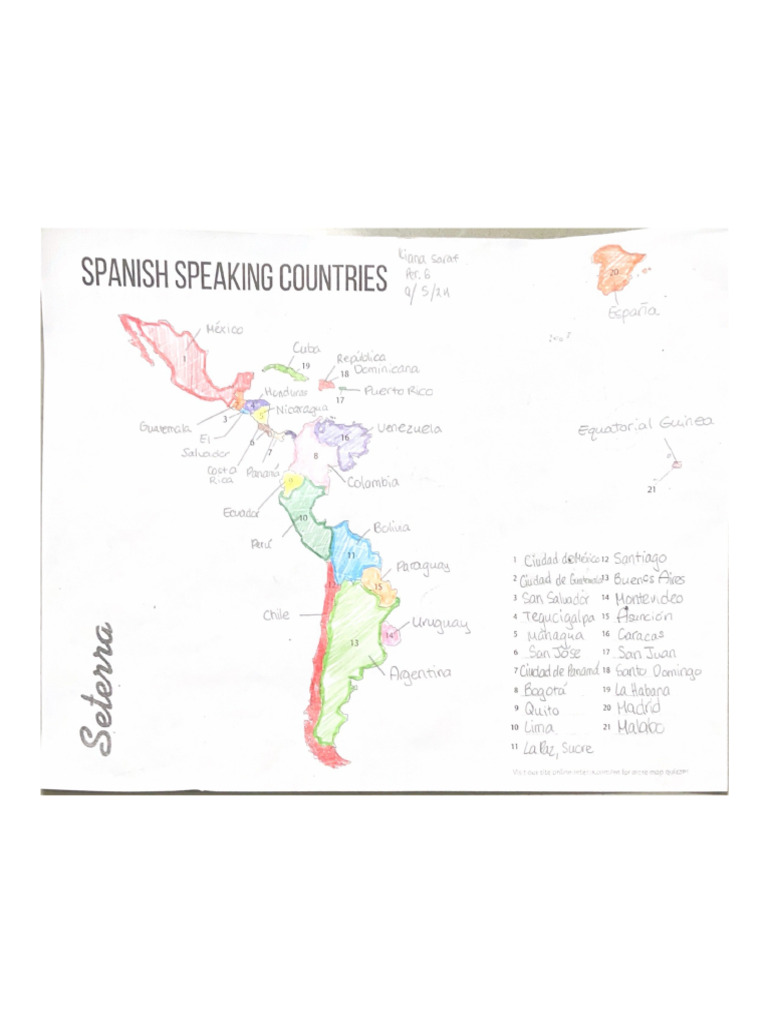 Spanish Speaking Countries | PDF