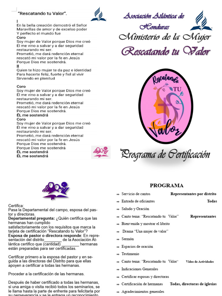 Programa de certificacion mmujer 2024 Asociación | PDF