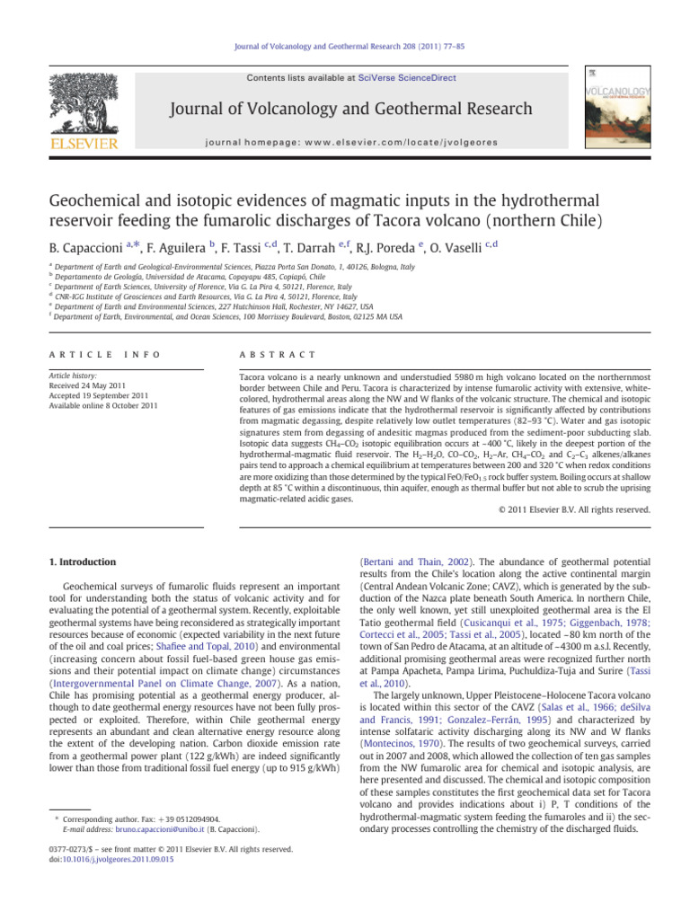 Capaccioni 2011 | PDF | Greenhouse Gas | Water