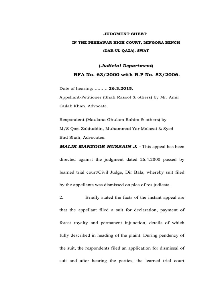 63-of-2000 | PDF | Lawsuit | Judgment (Law)