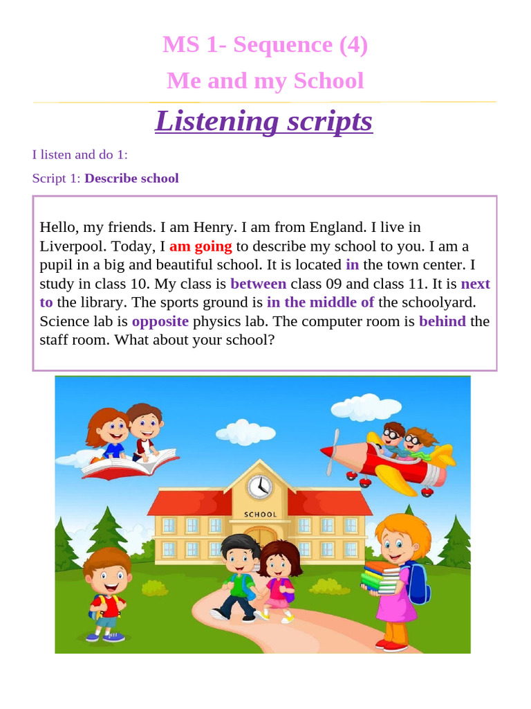 Listening Script 1 Sequence 4 | PDF