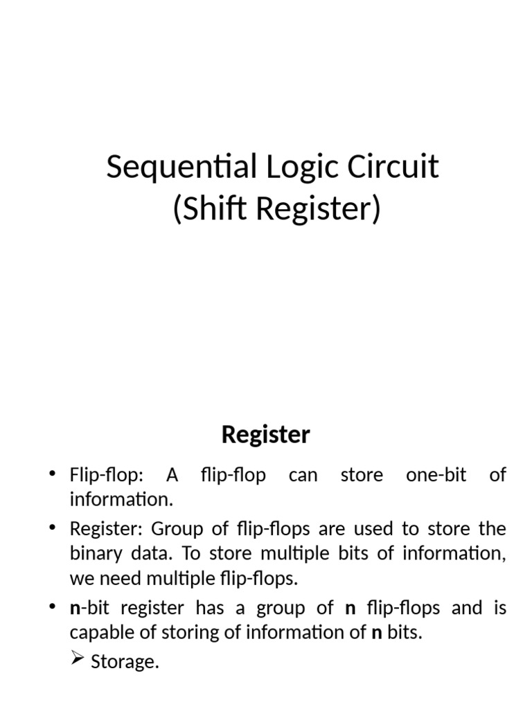 7 Shift Register | PDF | Computer Hardware | Digital Technology