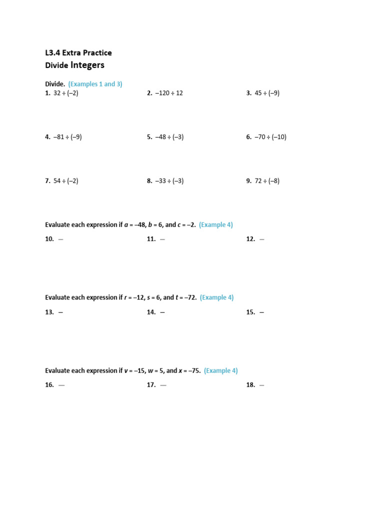 G7M3L3.4 Extra Practice | PDF | Teaching Methods & Materials