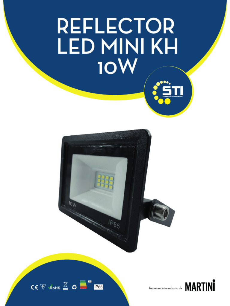 Reflector Led Mini KH 10W | PDF | Diodo emisor de luz | Encendiendo
