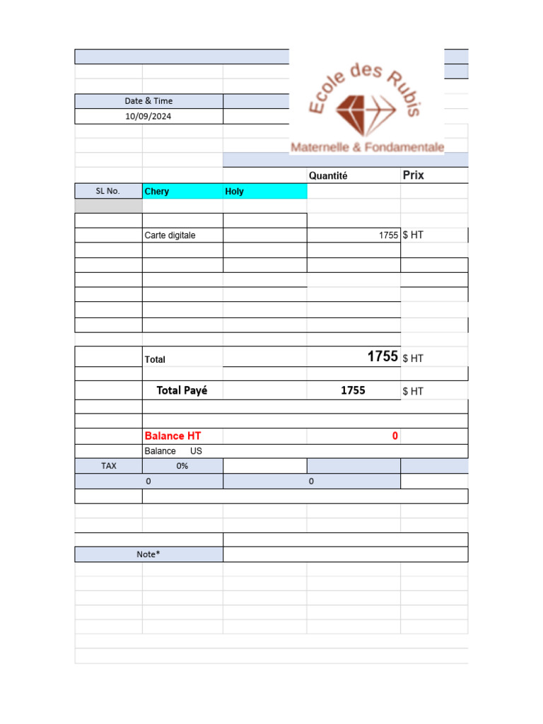RECEIPT MAKER - Sheet1 | PDF