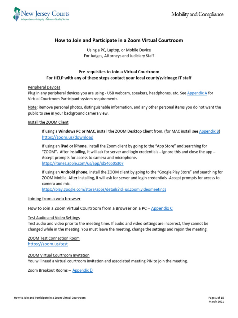 Join Virtual Courtroom Zoom | PDF | I Pad | Ios