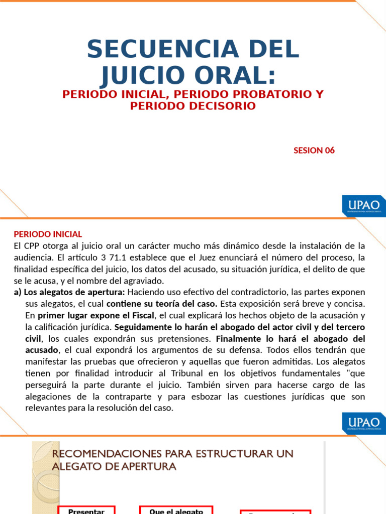 SECUENCIA DEL JUICIO ORAL | PDF | Fiscal | Sentencia (ley)