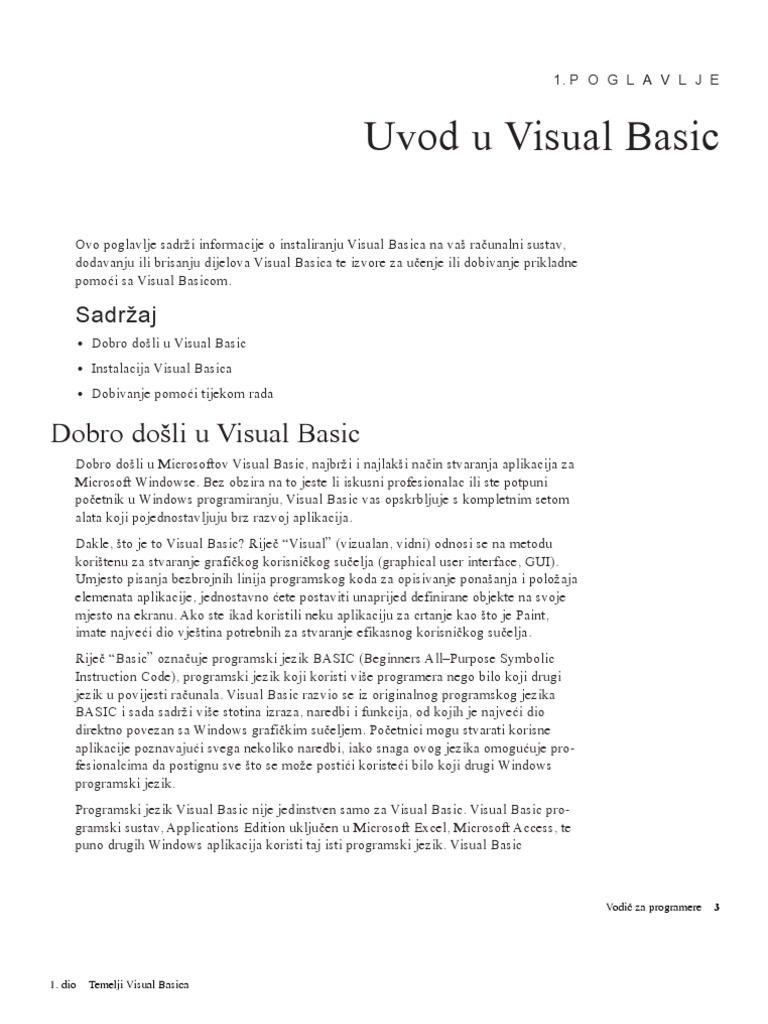 Visual Basic | PDF
