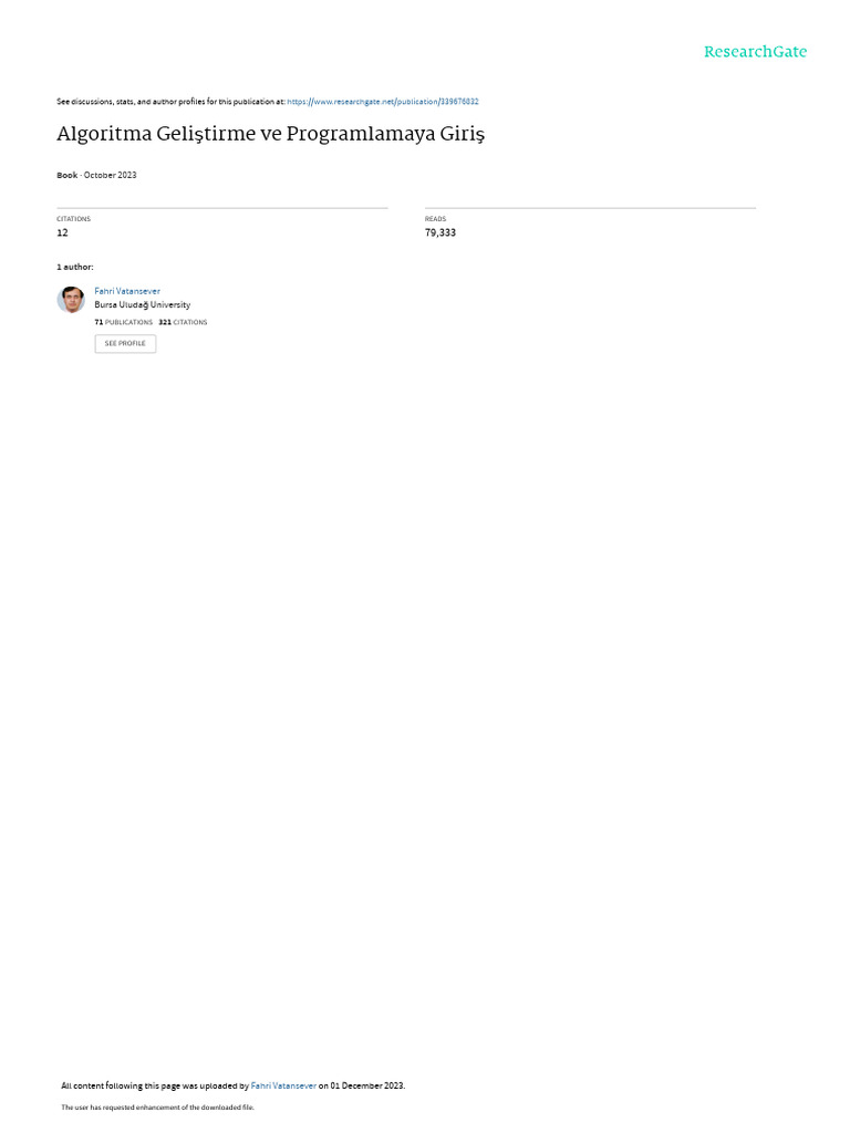 Algoritma Icindekiler | PDF