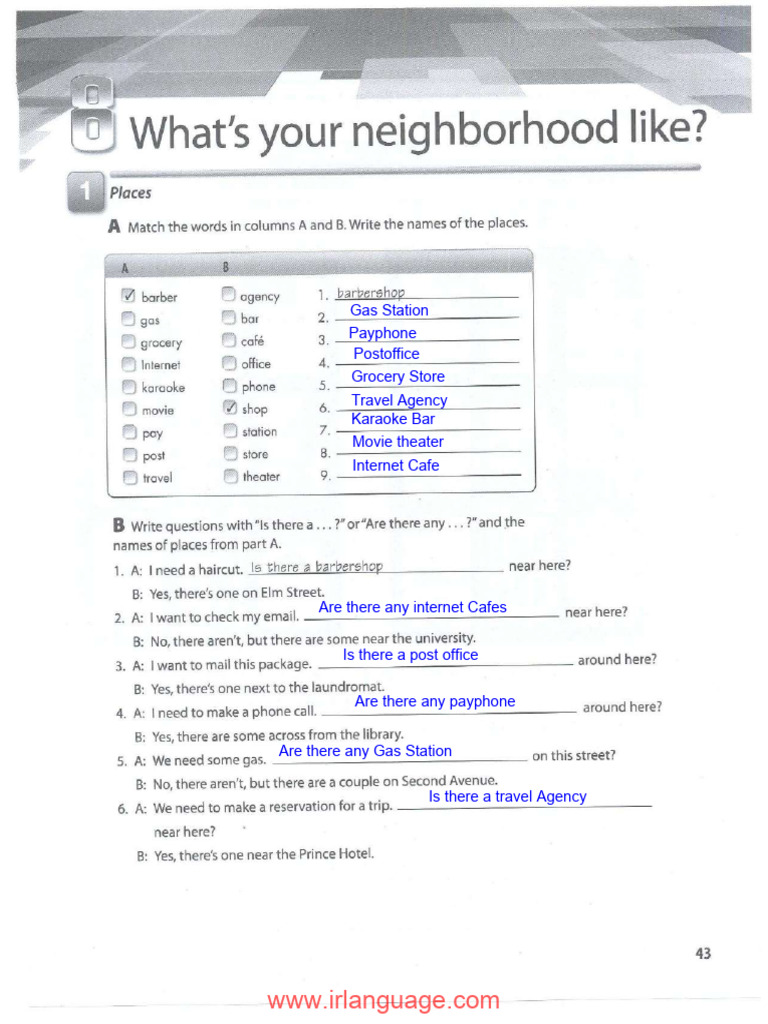 WORKBOOK UNIT 8 Elementary | PDF