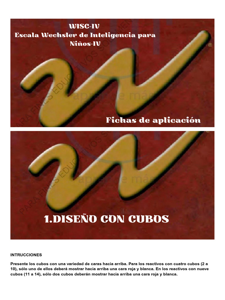 Fichas Wisc | PDF