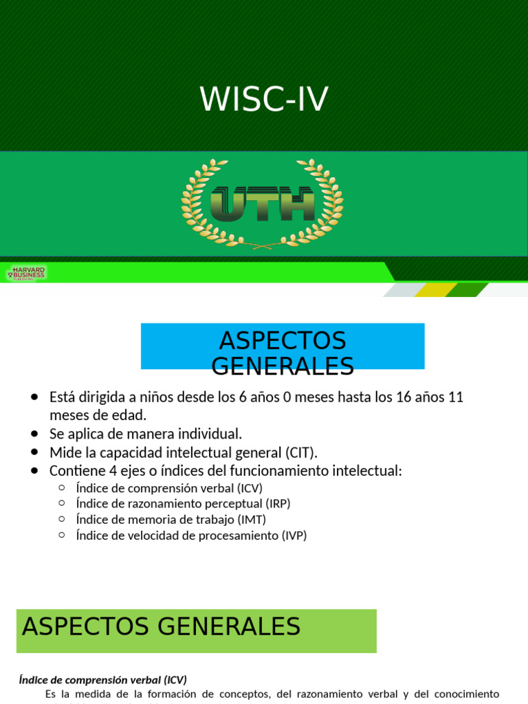 WISC 4-1 (1) | PDF | Memoria | Aprendizaje