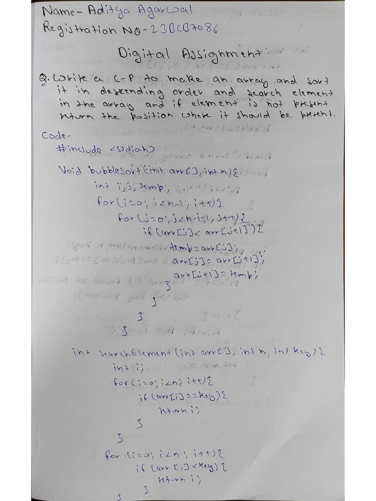 Digital Assignment Cse | PDF