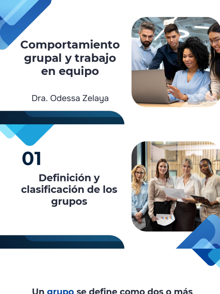 Comportamiento Grupal y Trabajo en Equipo | PDF | Cohesión grupal ...