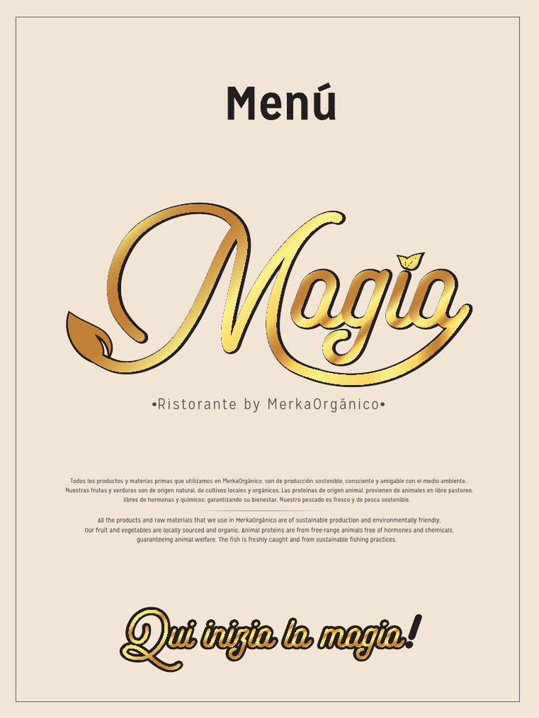 Menú Magia Medellín | PDF | ensalada | Cocina