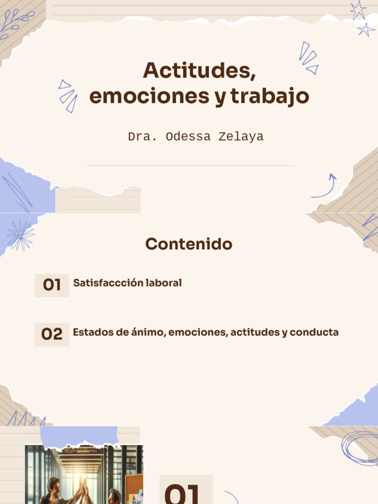 Satisfacción Laboral y Emociones | PDF | Afecto (psicología) | Las emociones