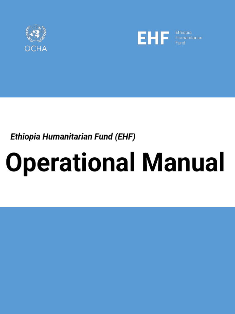 2023 EHF Operational Manual Final | PDF | Non Governmental Organization ...
