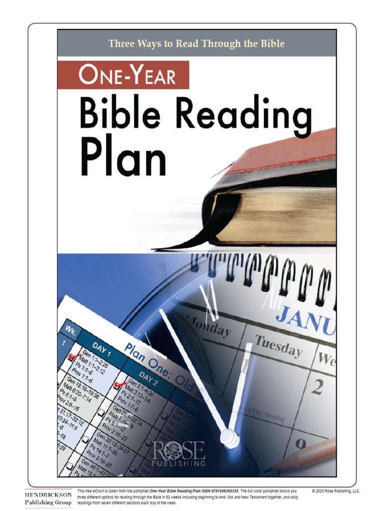 Rose Bible E-Charts Free 2023 Bible Reading Plan | PDF | Bible | Jesus ...