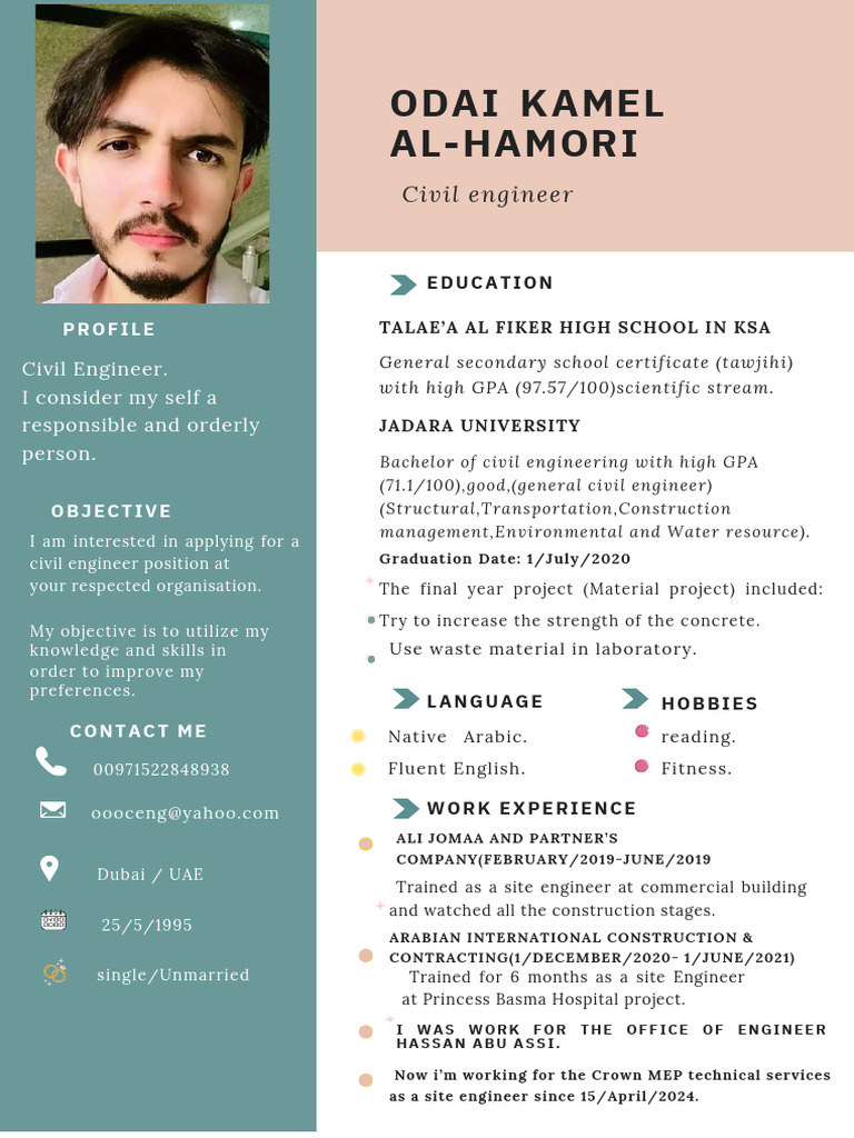 Eng.Odai-k-Hamori | PDF | Engineer | Engineering