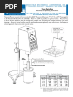 Brookfield Viscometer Spindle Guide | PDF | Shear Stress | Viscosity