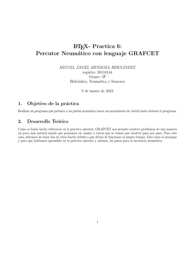 Practica_06_percutor_neumatico_GRAFCET | PDF