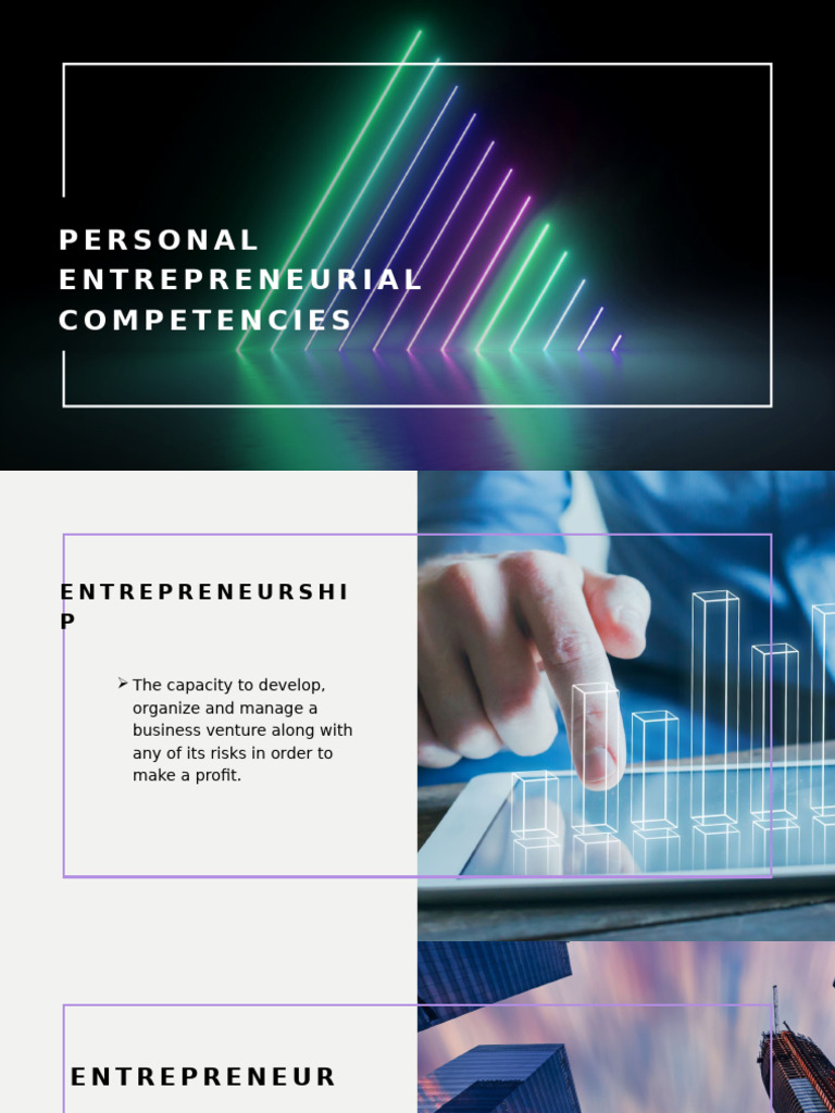 Personal Entrepreneurial Competencies (1) | PDF | Entrepreneurship ...