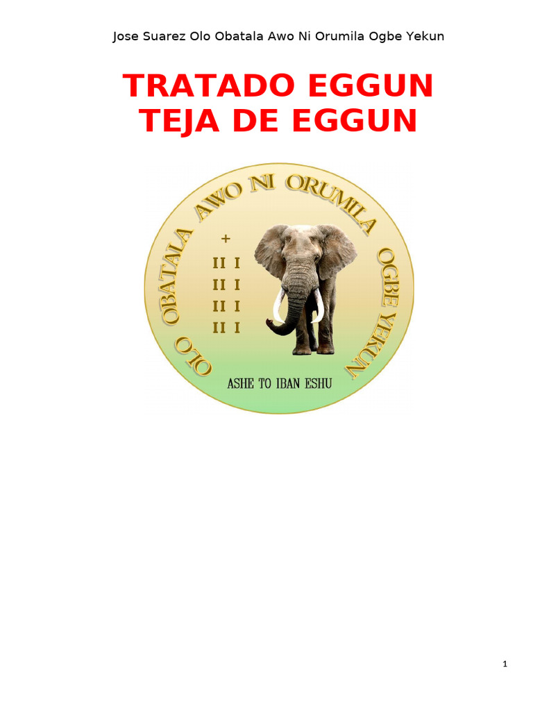 TRATADO EGGUN Y TEJA | PDF | Religión étnica