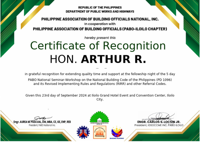 PABO Green CERTIFICATE | PDF | Foreign Language Studies