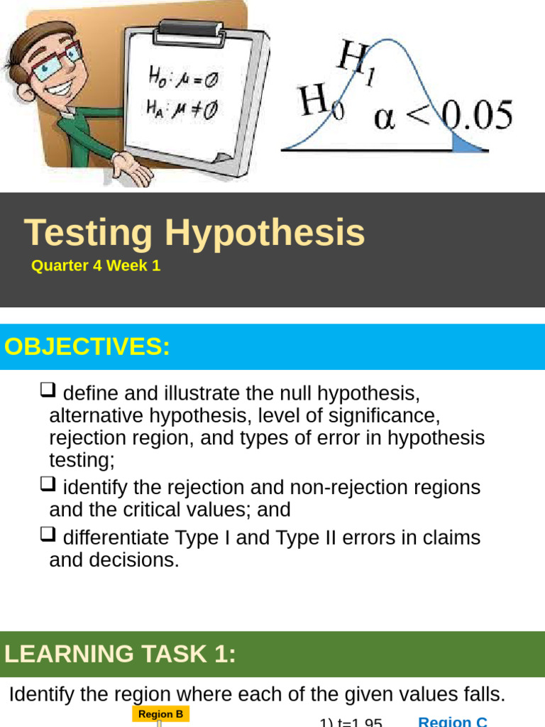 Testing Hypothesis WEEK5 | PDF | Statistical Hypothesis Testing | P Value