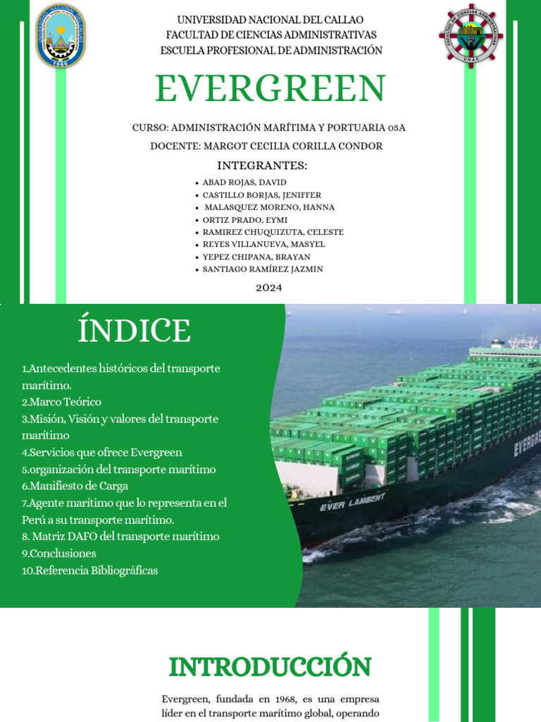 Evergreen 05a. | PDF | Transporte Intermodal de Carga | Logística