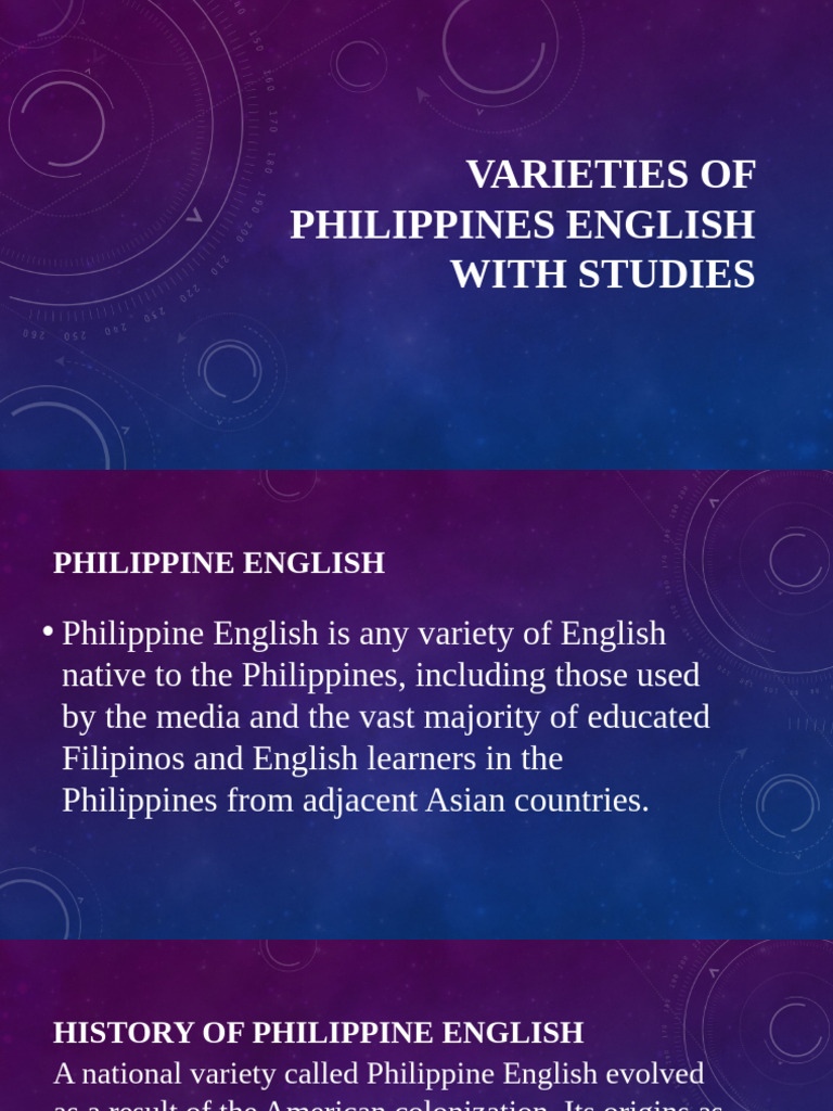 Varieties of Philippine English Explained | PDF | English Language ...
