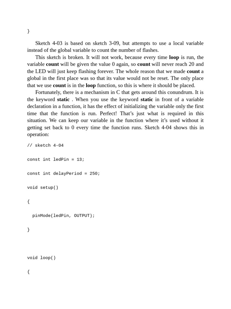 Programming-Arduino (1) - Pages-75 | PDF | Teaching Methods & Materials