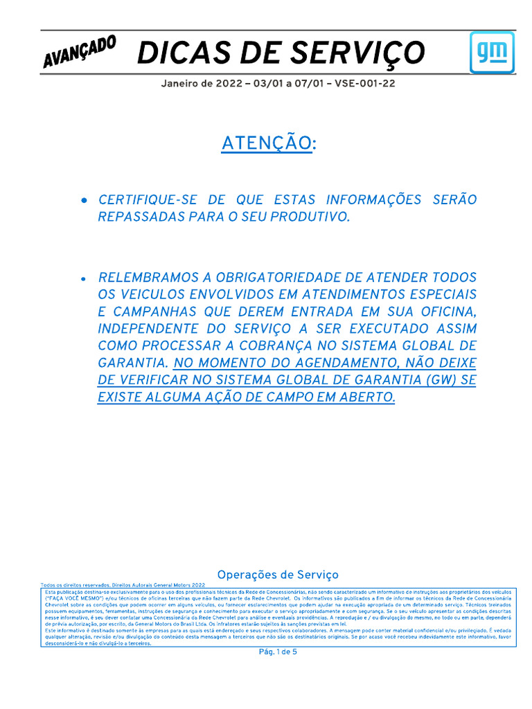 GM Regula Trava Do Tranbulador Onix | PDF