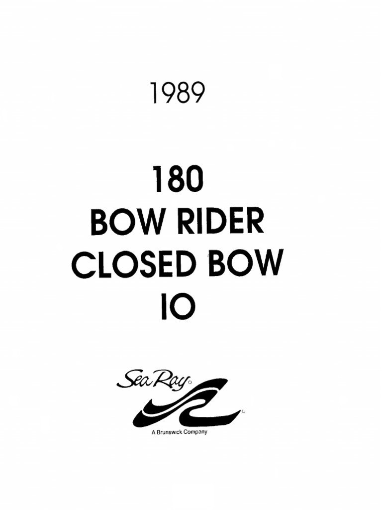 1989 - 1989 180 Bow Rider Closed Bow 10 | PDF