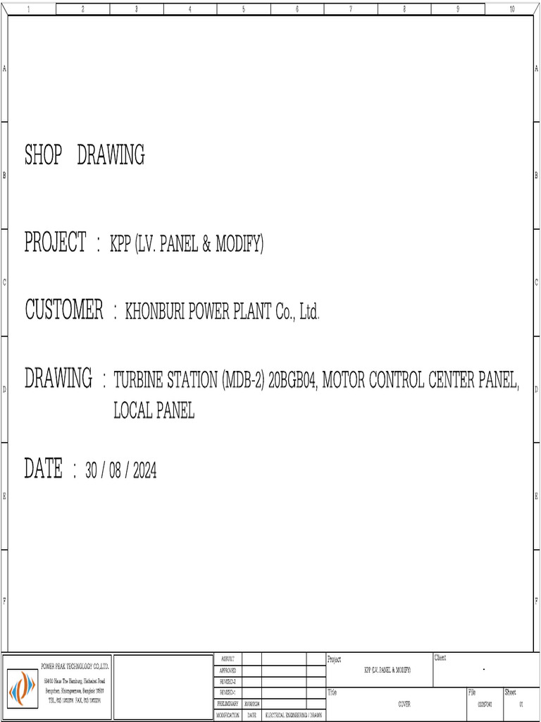 PPT-KPP-SHD-002 MDB Panel | PDF